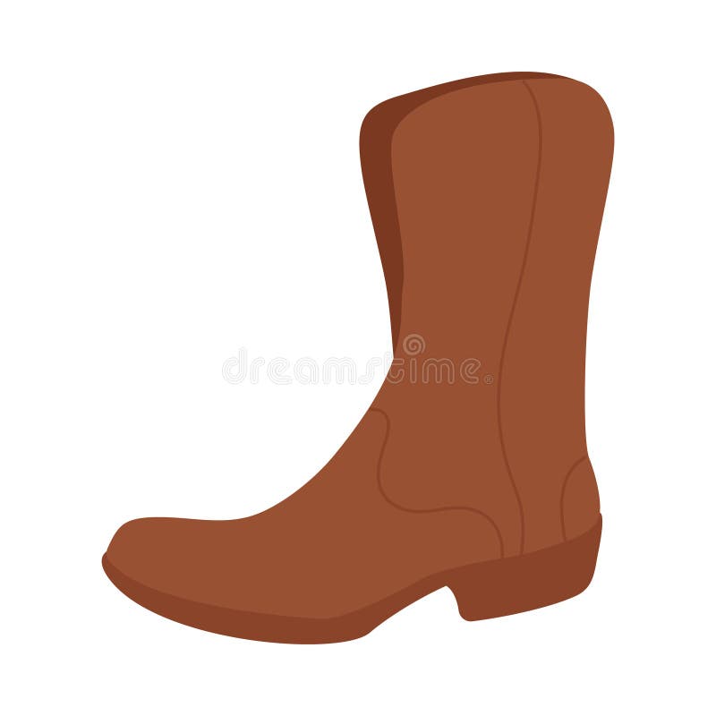 Male cowboy boot stock vector. Illustration of color - 295726543