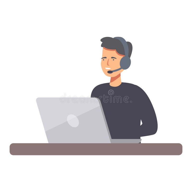 Telemarketing Workstation Stock Illustrations – 126 Telemarketing ...