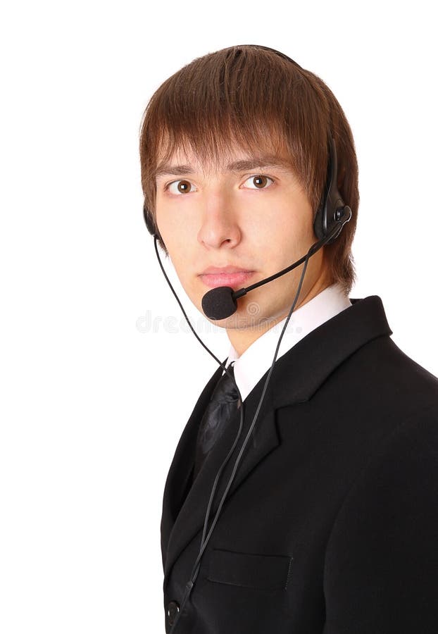 Male Customer Service Ready To Work Stock Image - Image of expressing ...