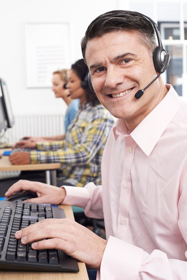 African American Male Customer Service Representative Or Call Center ...