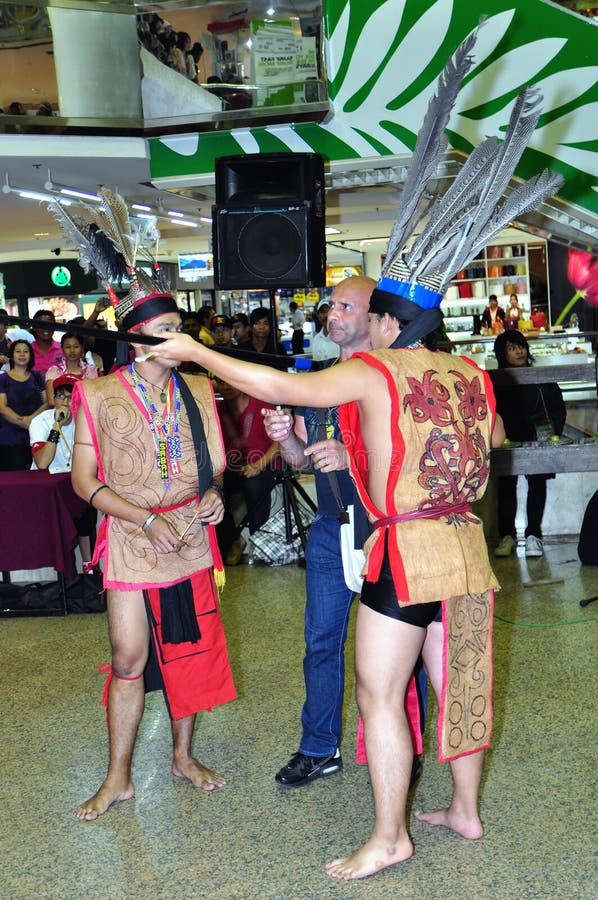 Male Dancers in Murut Warrior Costume Editorial Stock Image - Image of ...