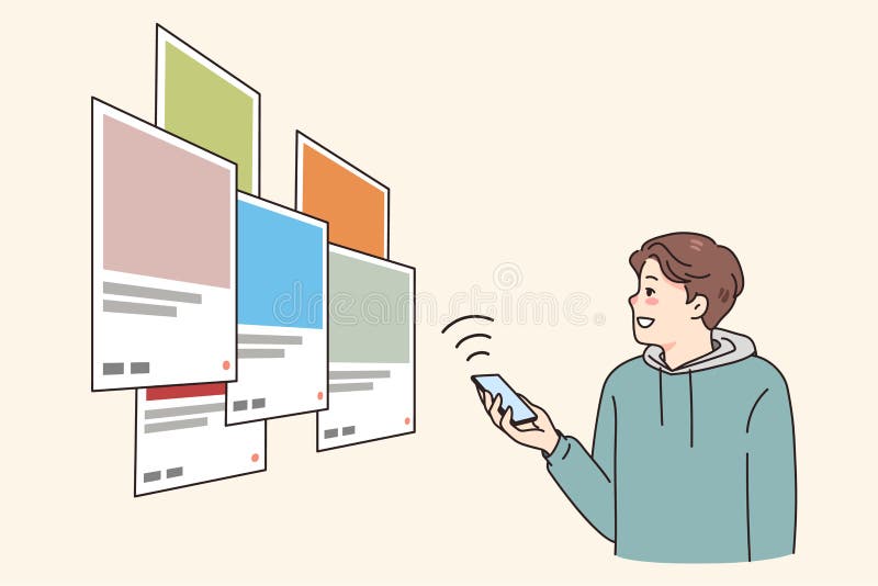 Developer Create Application Mobile App Development Cartoon