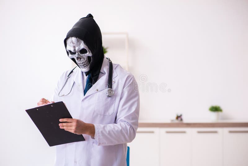 Male Devil Doctor Working in the Clinic Stock Photo - Image of hell ...