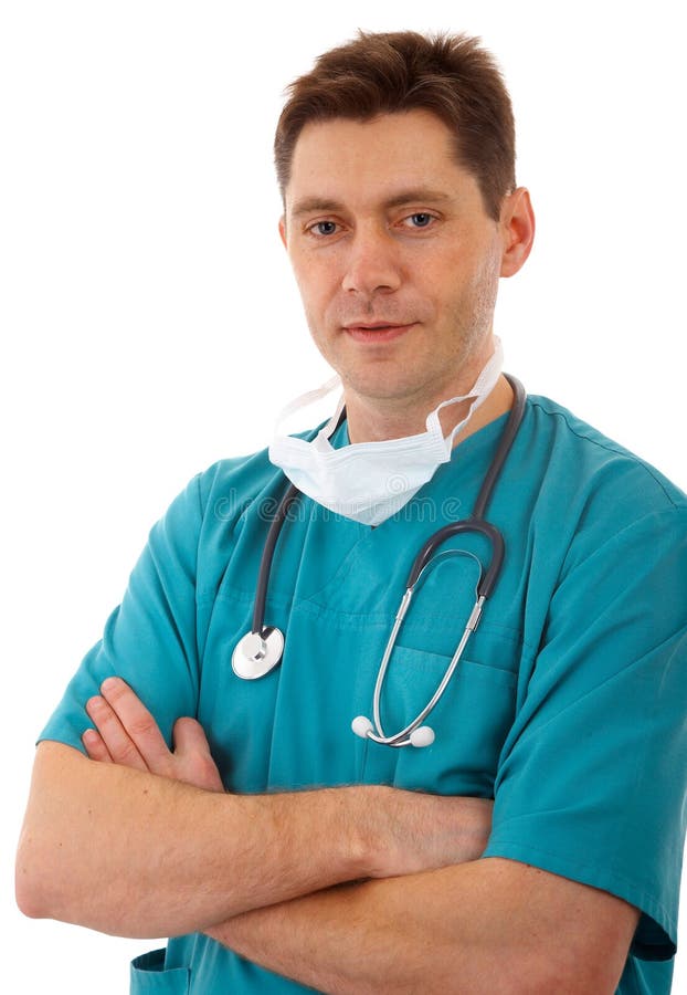 Male doctor stock photo. Image of uniform, medicine, white - 4332760