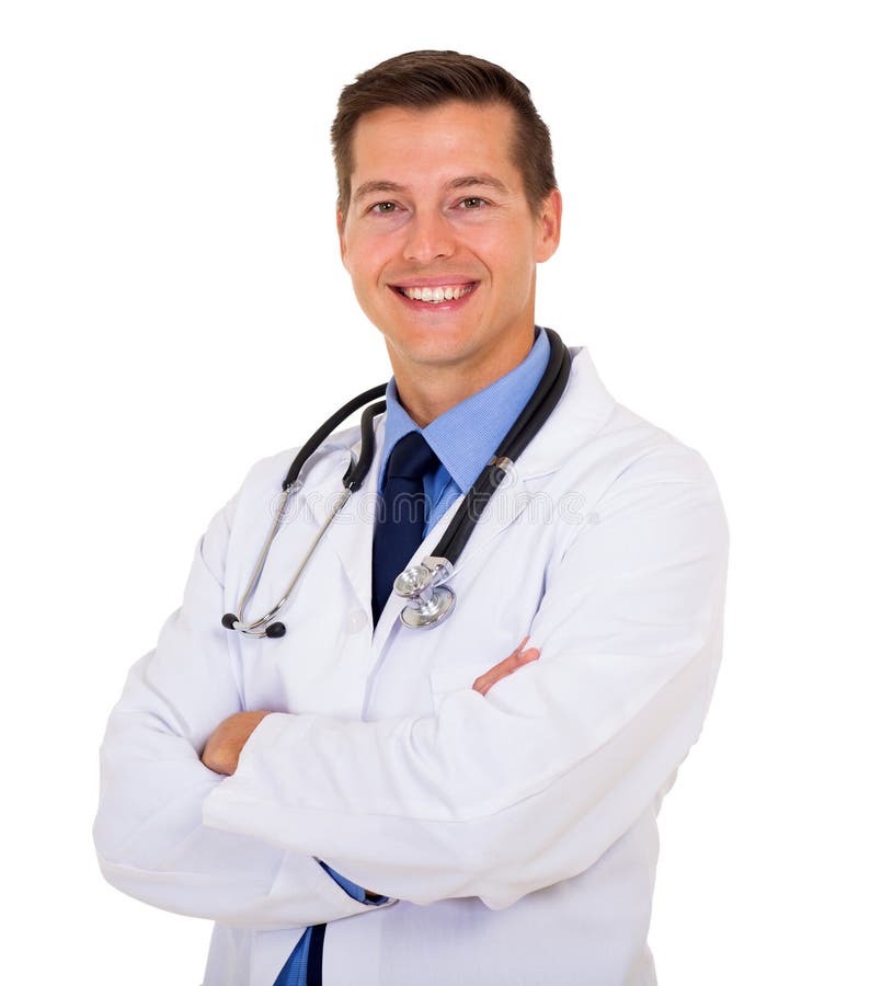 Male doctor portrait stock image. Image of portrait, arms - 56744085