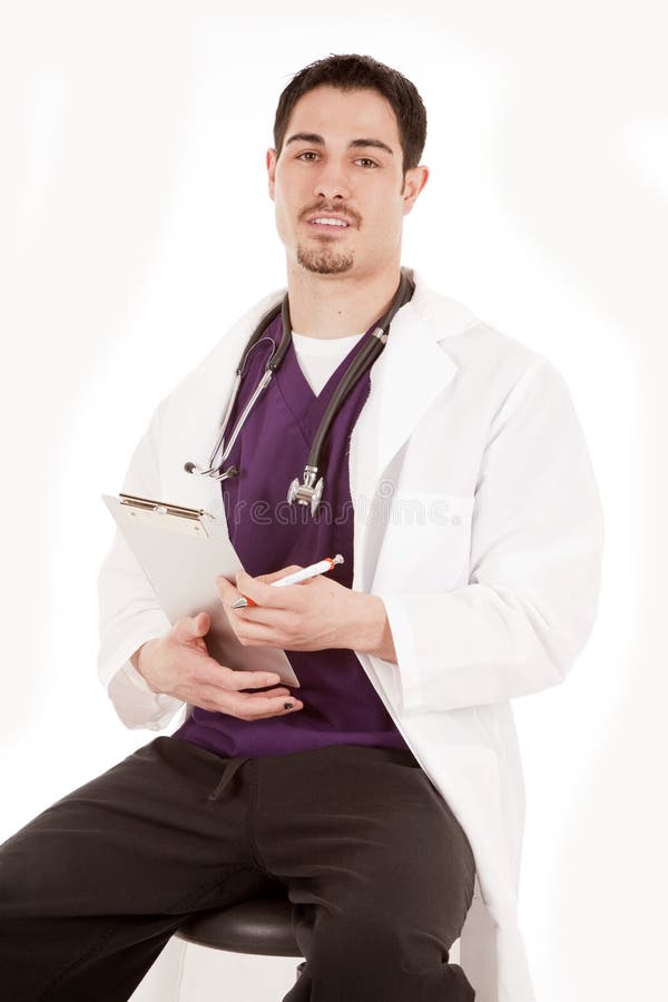 Male doctor happy stock photo. Image of care, friendly - 19299576