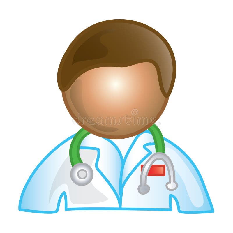 Male doctor icon stock vector. Illustration of prescription - 650958