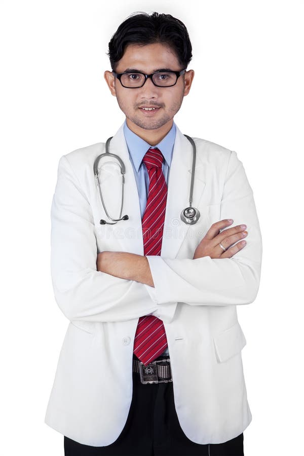 Male Doctor Looking at Camera Stock Image - Image of medical, medicine ...