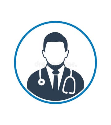 Male Doctor Profile Icon. stock vector. Illustration of service - 147647890