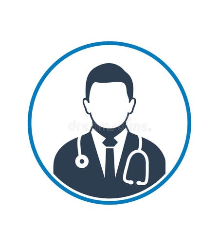 Male Doctor Profile Icon. stock vector. Illustration of service - 147647890