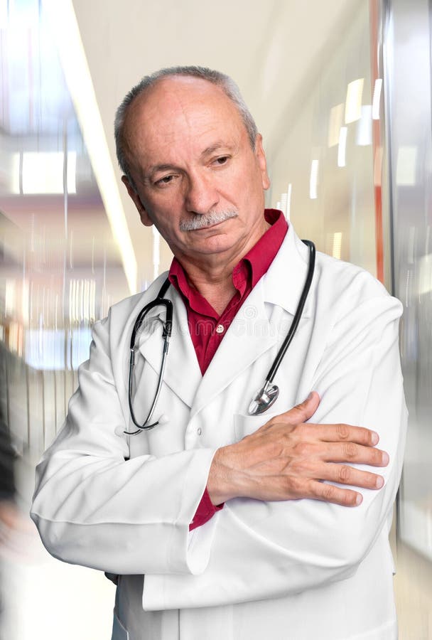 Male Doctor with Stethoscope Stock Photo - Image of appointment, clinic ...