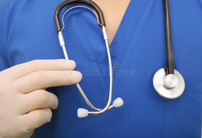 Male Doctor with Stethoscope Stock Photo - Image of attractive ...