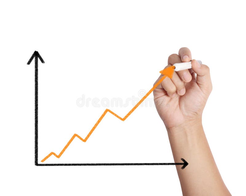 Male drawing a graph stock image. Image of occupation - 43167621