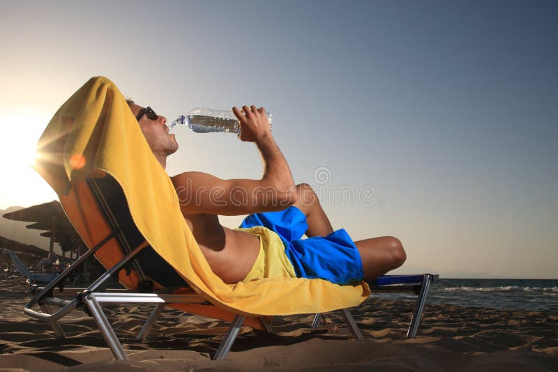 Male drinking water stock photo. Image of male, beautiful - 26150576
