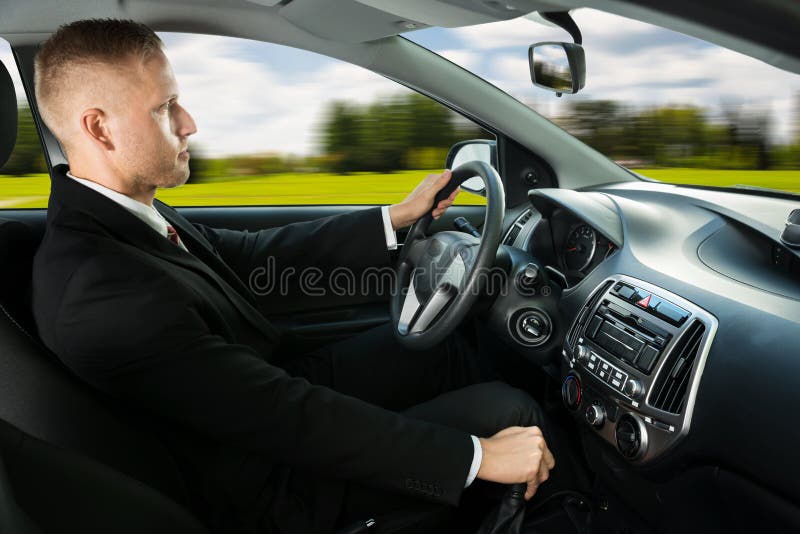 Male driving a car stock image. Image of automobile, adult - 54652011