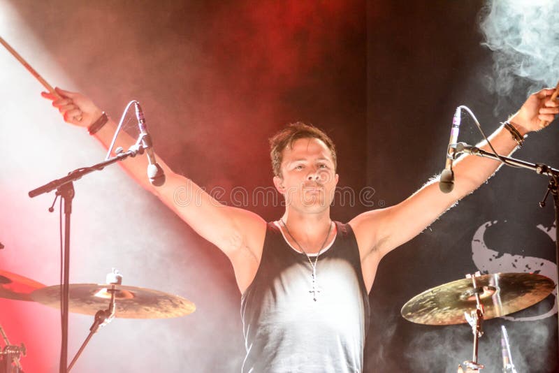 Drummer editorial photo. Image of percussion, band, rhythm - 88890056