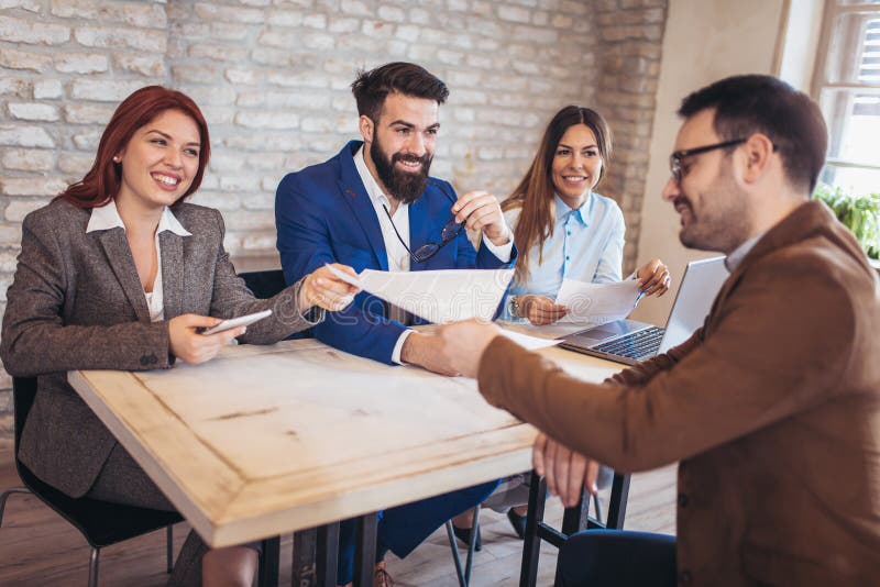 Male Employee during the Job Interview Stock Photo - Image of people ...
