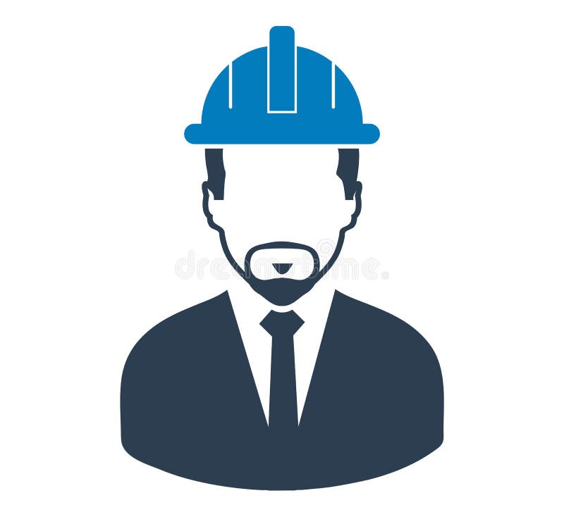Male Engineer Icon. stock vector. Illustration of avatar - 133431732