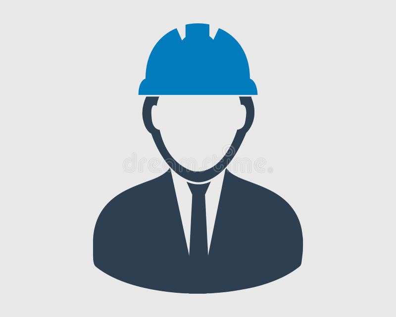 Male Engineer Icon. stock vector. Illustration of avatar - 133431732