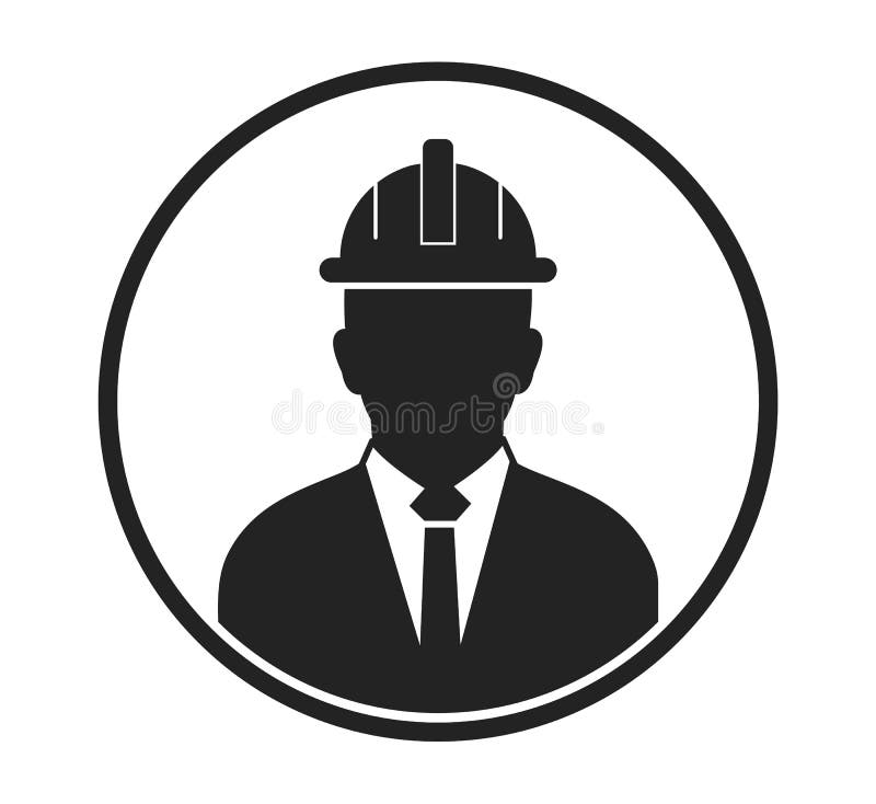 Male Engineer Profile Icon. Stock Vector - Illustration of abstract ...