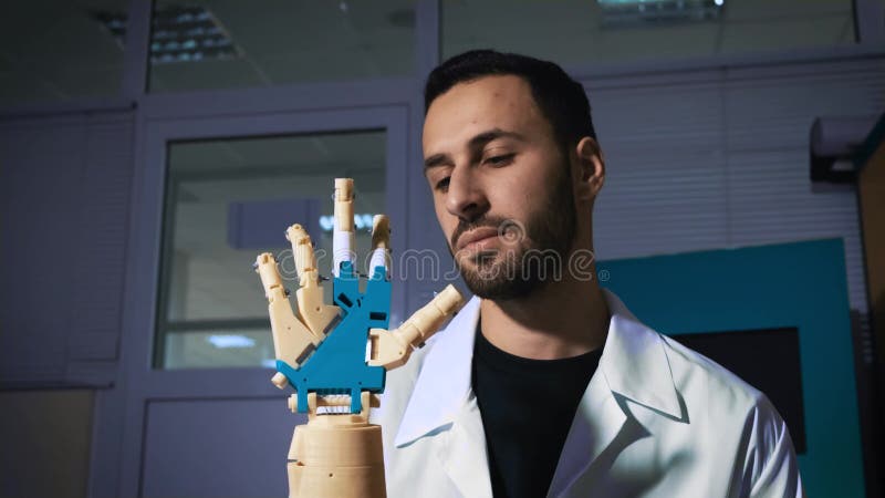 Male Engineer Scientist Experiences a Bionic Prosthesis of a Mechanical ...