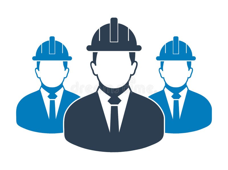 Male Engineer Team Icon. stock vector. Illustration of decoration ...