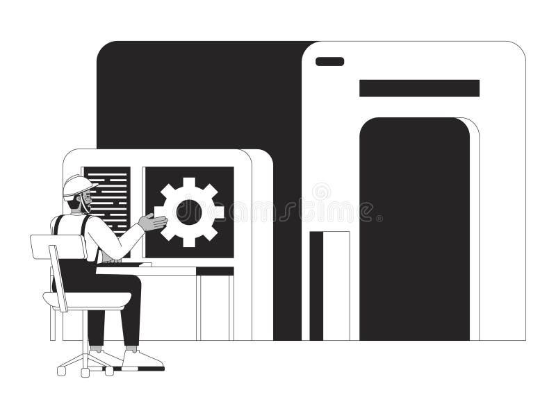 Cartoon Engineer Operator Stock Illustrations – 1,413 Cartoon Engineer ...