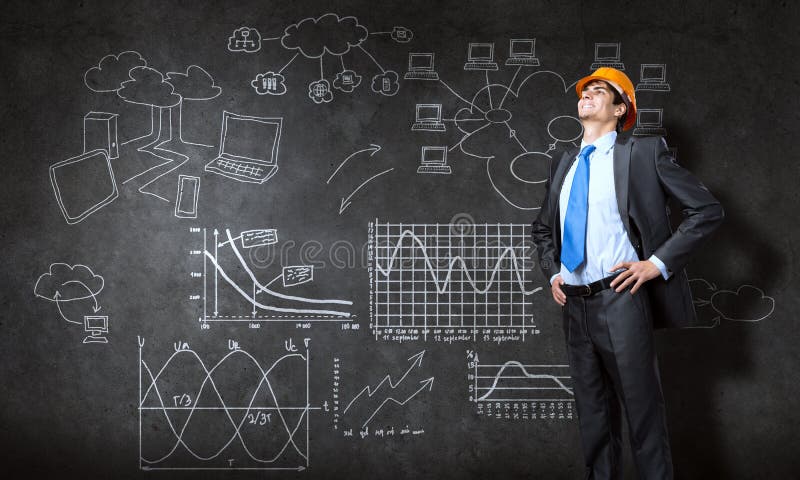 Male engineer stock photo. Image of confident, cewment - 60830464