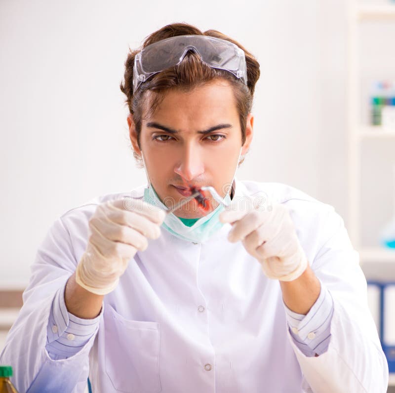 Male Entomologist Working in the Lab on New Species Stock Image - Image ...