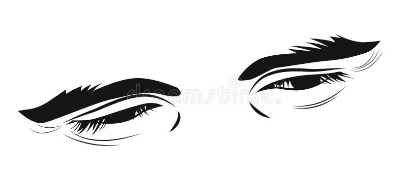 Male eyes stock vector. Illustration of contour, isolated - 50712957