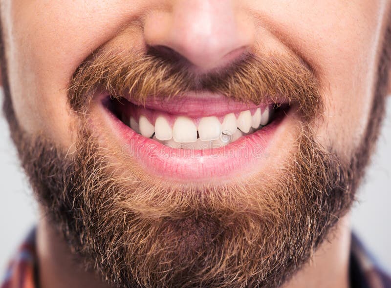 Male face stock image. Image of mouth, cropped, beard - 57493223