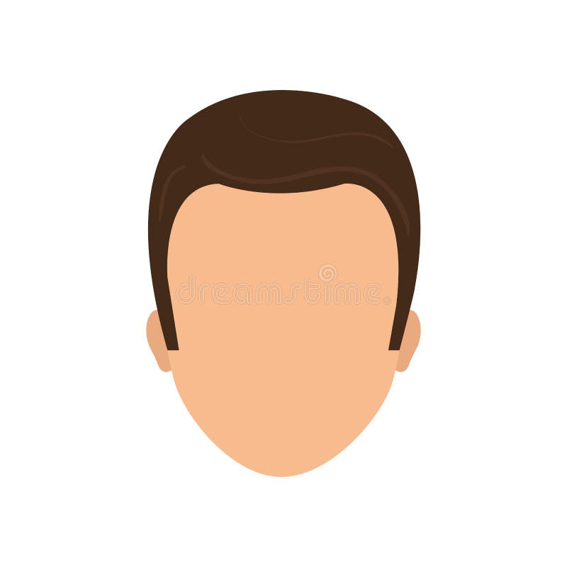 Male faceless head stock illustration. Illustration of pictogram - 84681106