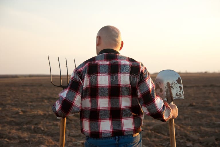 Male farmer back stock image. Image of cage, dirt, manual - 25454253