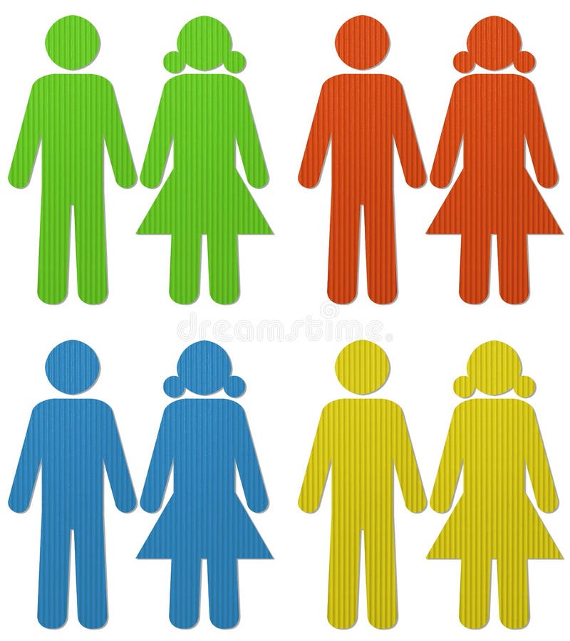 Male & female stock illustration. Illustration of note - 22399538