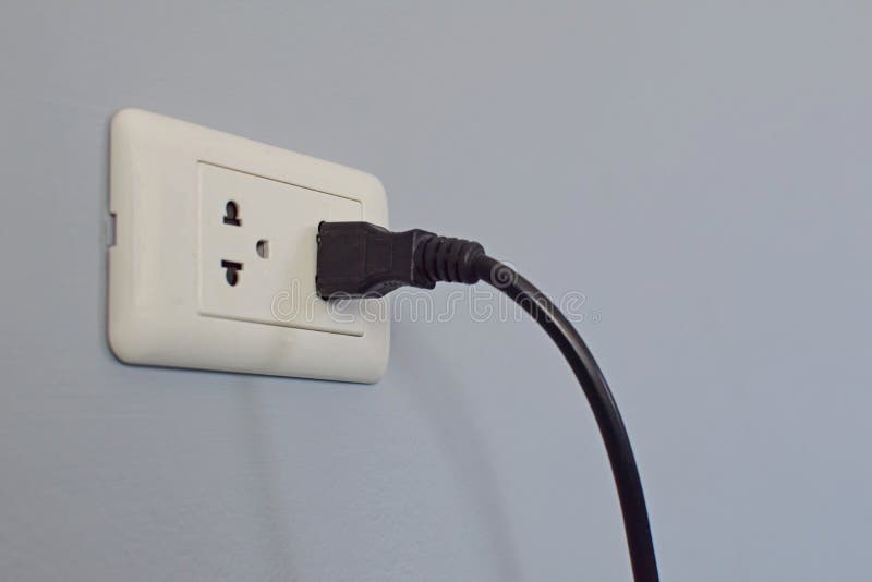 Male and Female AC Power Connection Stock Image - Image of cord ...