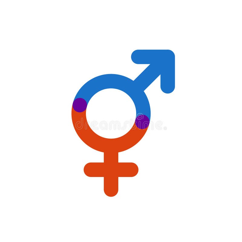 Male And Female Color Symbol Gender Intersection Stock Vector Illustration Of Arrow Male