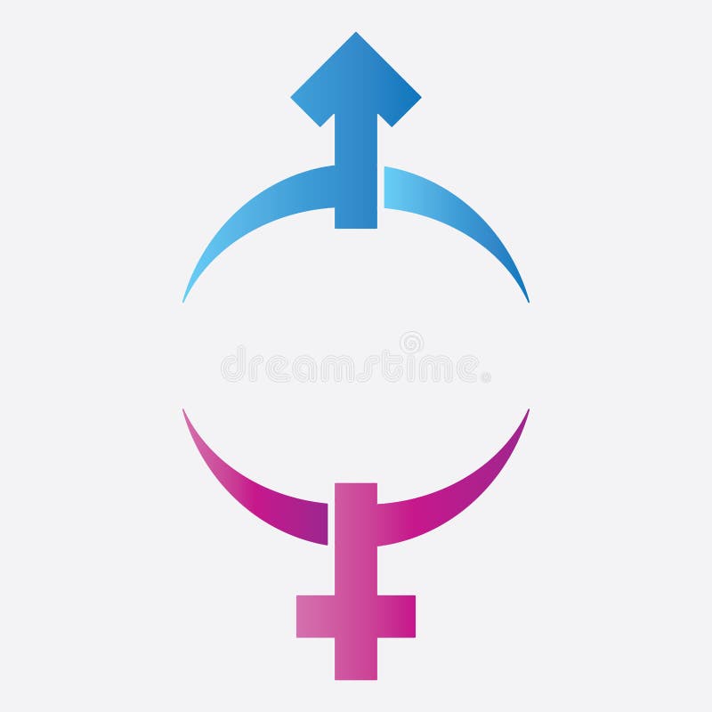 Male and Female Gender Logos Stock Vector - Illustration of social ...