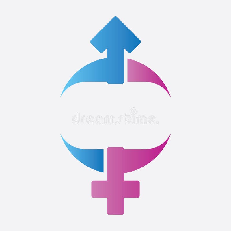 Male and Female Gender Logos Stock Vector - Illustration of person ...