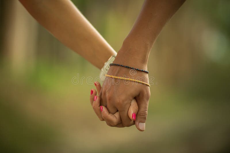 Male and Female Hand Together Stock Photo - Image of female, married ...