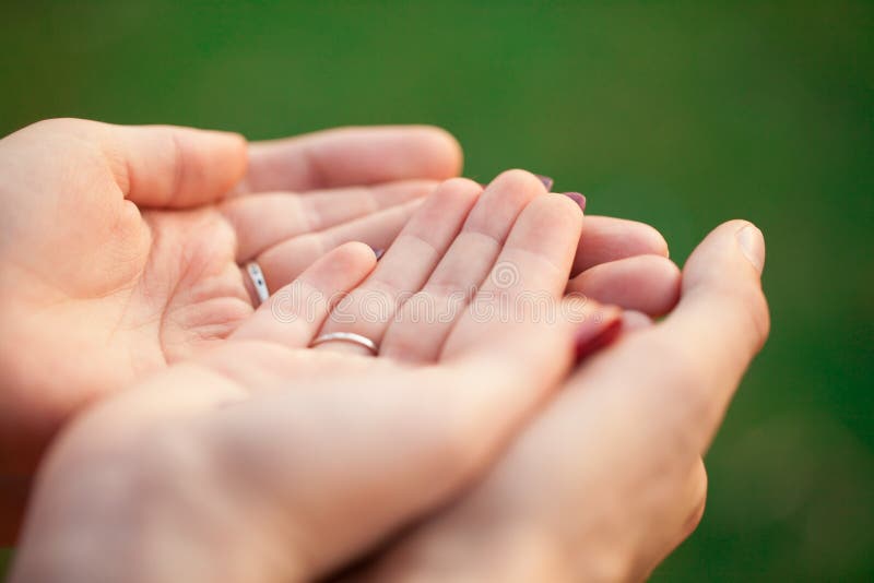 Male and Female Hands Together Stock Photo - Image of friendship ...