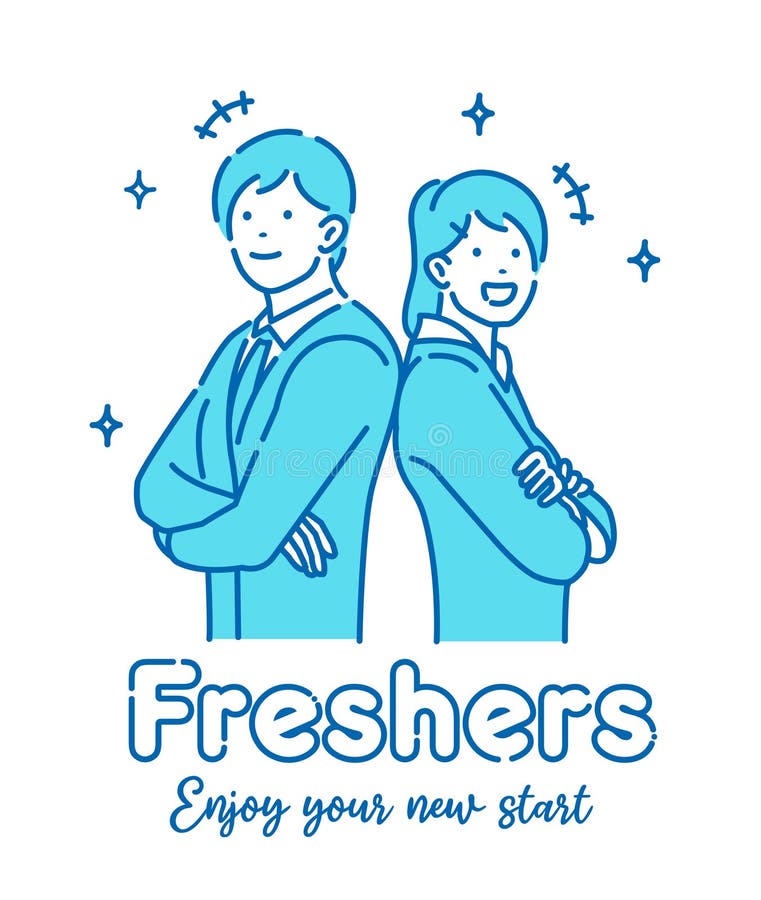 Freshers Stock Illustrations – 58 Freshers Stock Illustrations, Vectors ...
