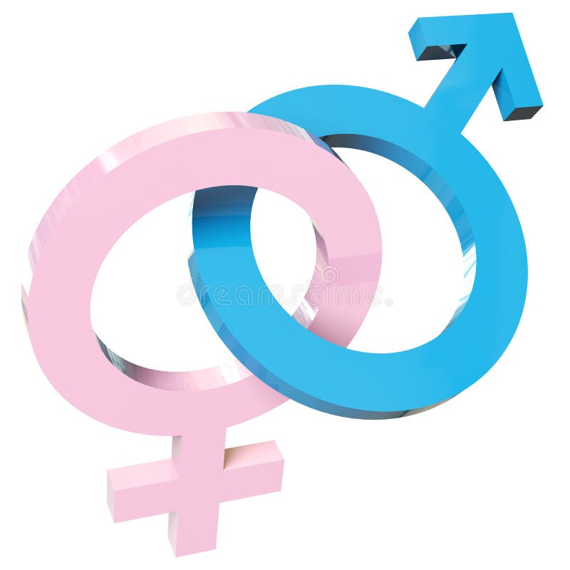 Male and female signs stock illustration. Illustration of marriage ...