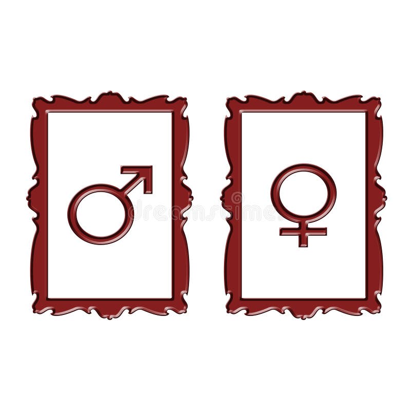 MALE and FEMALE SYMBOL stock illustration. Illustration of flower ...