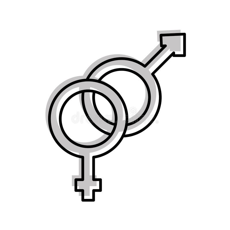 Male and female symbol stock vector. Illustration of graphic - 96074857