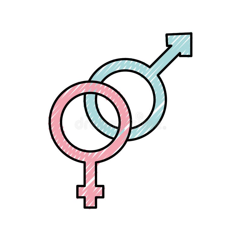Male and female symbol stock vector. Illustration of symbol - 96075578