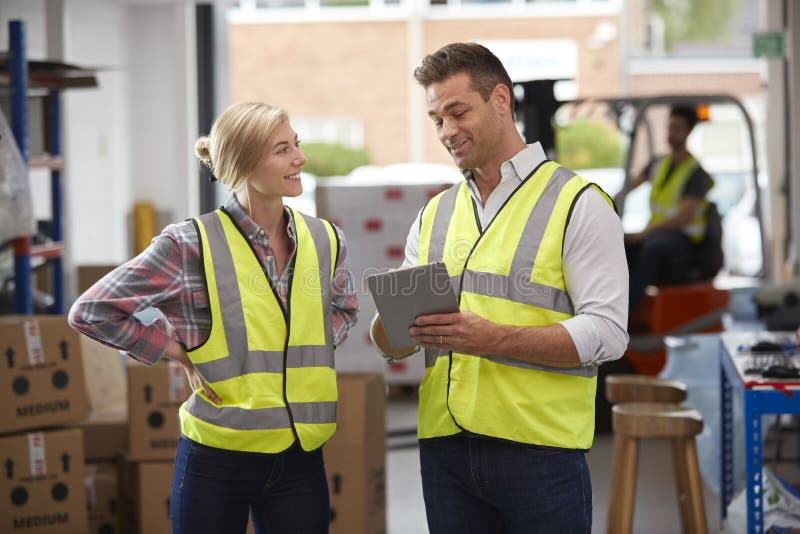 Male and Female Workers in Logistics Distribution Warehouse Using ...