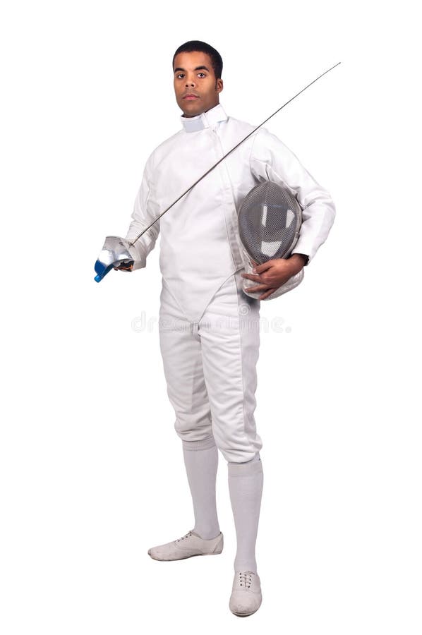 Fencing stock photo. Image of isolated, athlete, olympic - 29868314