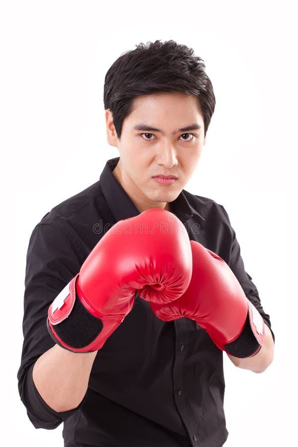 Male Fighter, Man Boxer Punching Stock Photo - Image of martial, boxer ...