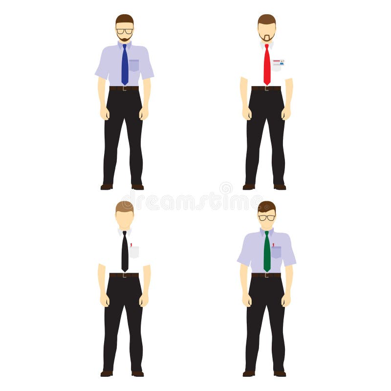 Male Figures Avatars, Icons. Business People. Stock Vector ...
