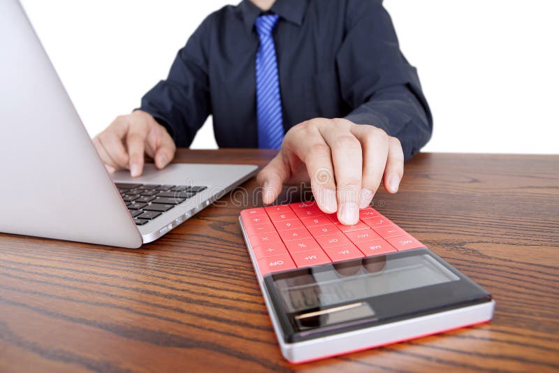 A Male Financial Investor is Working Stock Photo - Image of management ...